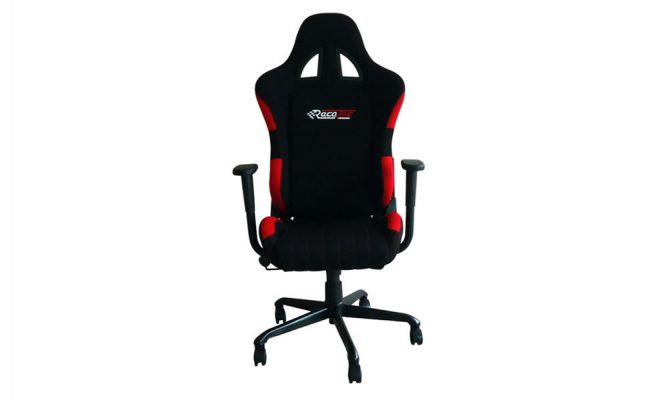 RaceTec Raptor Gaming Chair - Black with Red Trim - AC Bridge
